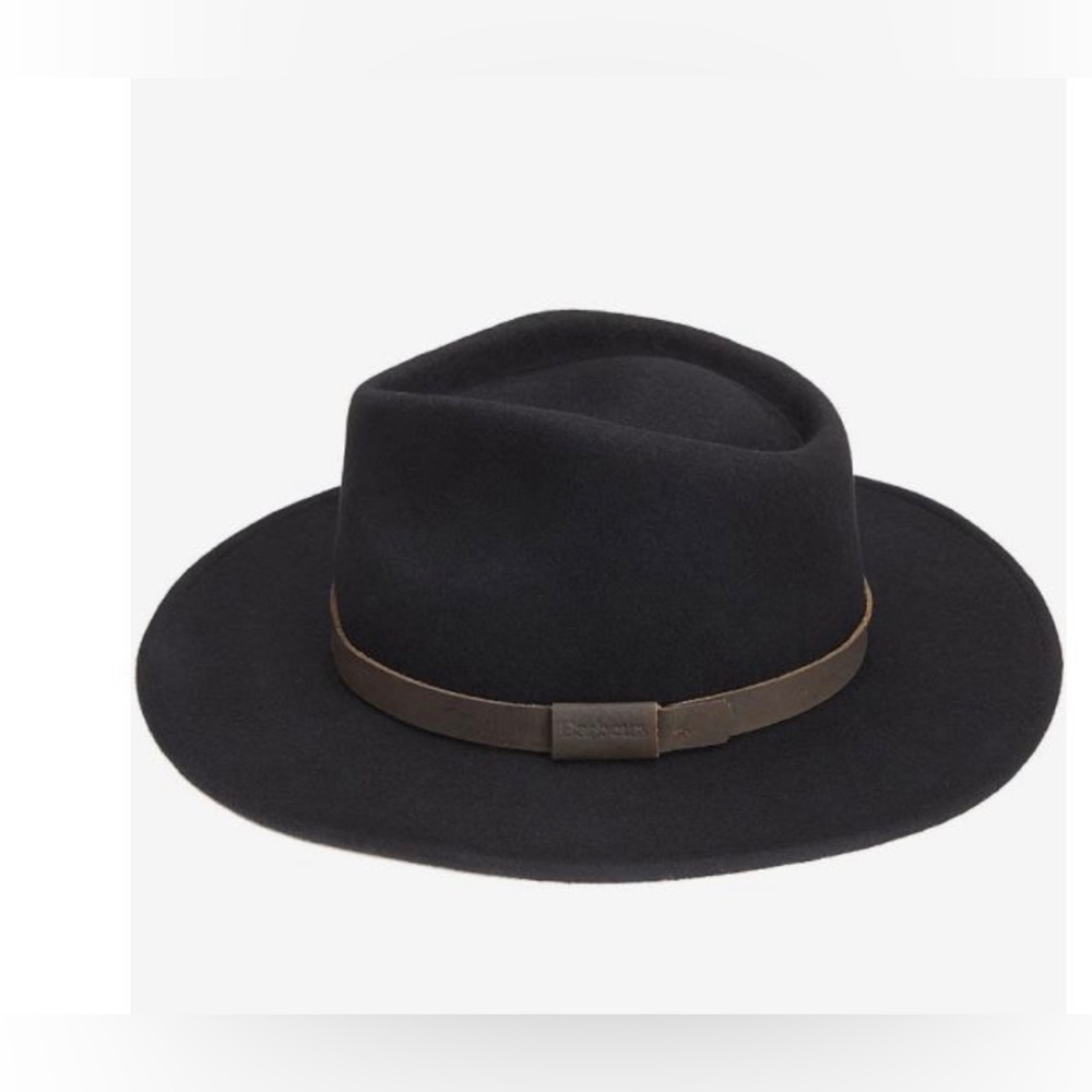 Barbour Crushable Bushman Hat 100% Wool Felt Black Xl - Gem